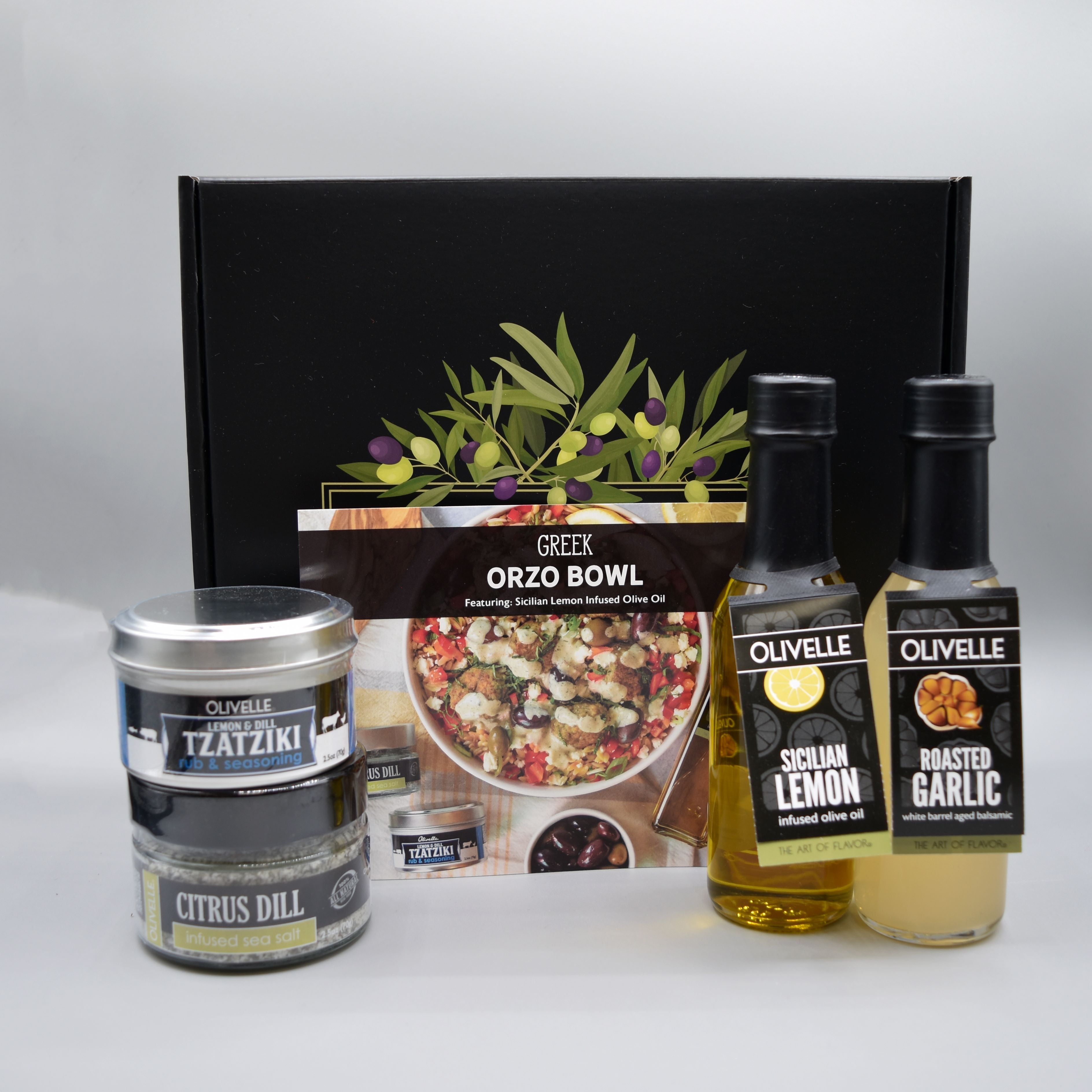 GREEK ORZO RECIPE BOX | The Bottled Olive Pantry